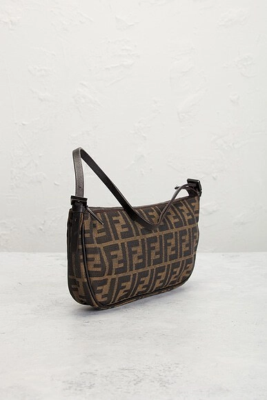 Fendi Zucca Pochette Shoulder Bag