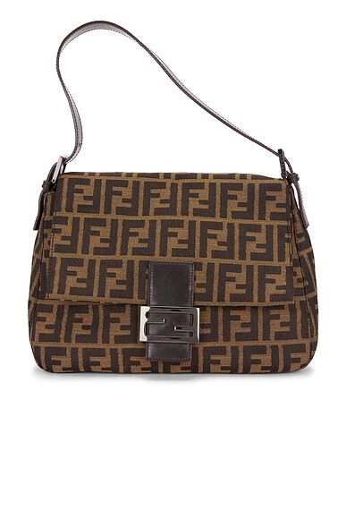 Fendi Zucca Mama Baguette Shoulder Bag