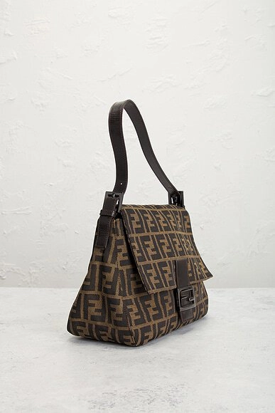 Fendi Zucca Mama Baguette Shoulder Bag
