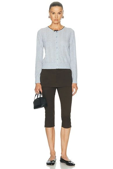 Acne Studios Kween Silk Wool Cardigan