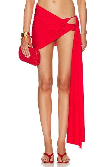 MAYGEL CORONEL Pestagua Skirt - Red