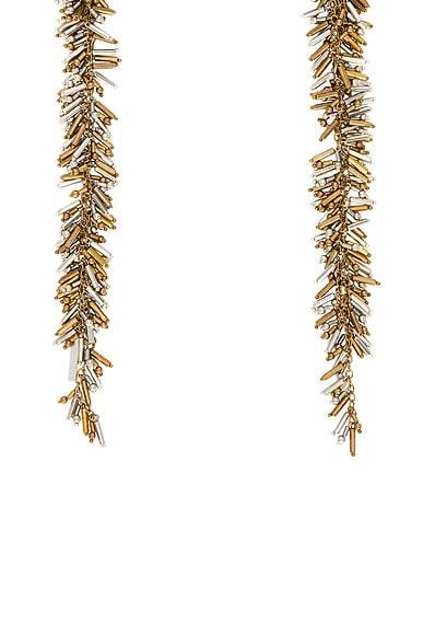 Dries Van Noten Handmade Bead Embroidered Scarf Necklace