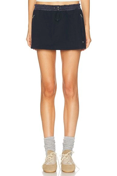 Miu Miu Felpa Nylon Skirt - Bleu