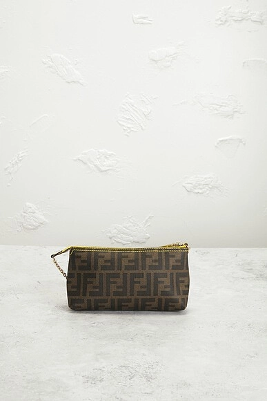 Fendi Zucca Pochette Shoulder Bag