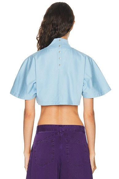 Alaïa Highneck T-shirt - Ciel