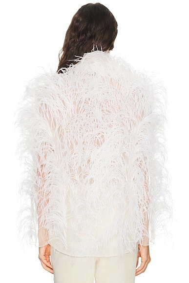 Lapointe Marbled Feathers Jacket