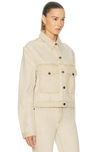 Khaite Tomer Collared Denim Jacket