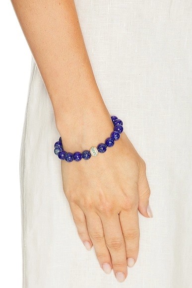 SYDNEY EVAN Pave Mala Bead Bracelet
