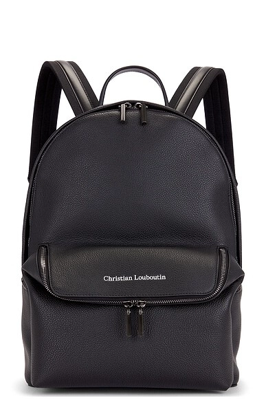 CHRISTIAN LOUBOUTIN Nostalgic Backpack Calf Empire - Black