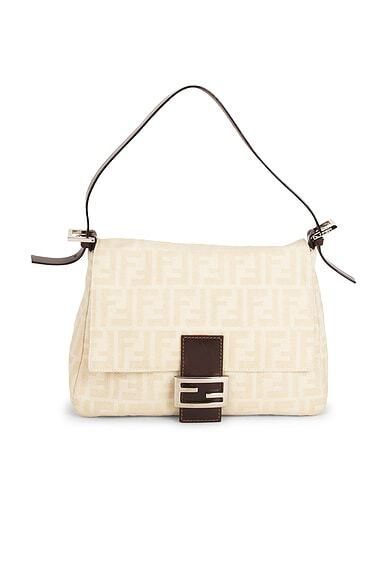 Fendi Zucca Mama Forever Baguette Shoulder Bag
