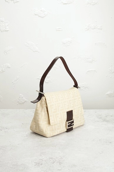 Fendi Zucca Mama Forever Baguette Shoulder Bag