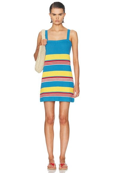 Posse Tammy Dress - Blue Multi Stripe