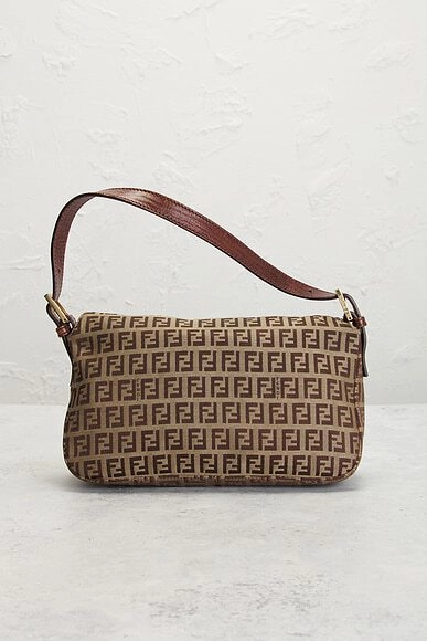 Fendi Zucchino Baguette Shoulder Bag