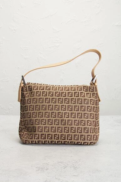 Fendi Zucchino Mama Baguette Shoulder Bag