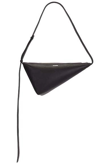 JIL SANDER Triangle Crossbody - Black