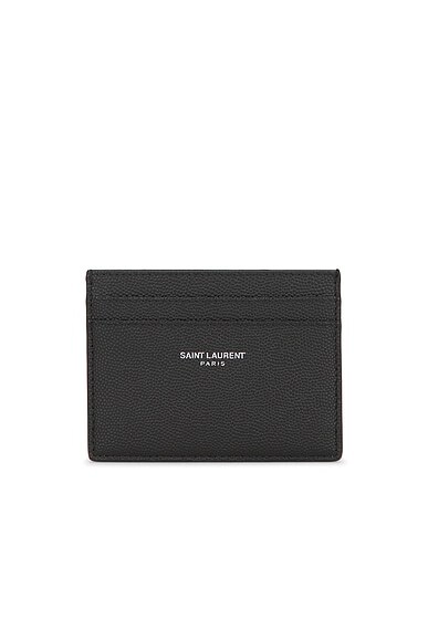 Saint Laurent Credit Card Case - Black