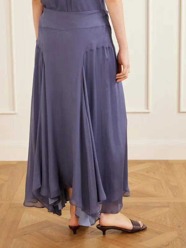 KALLMEYER Alyse Silk-chiffon Midi Dress