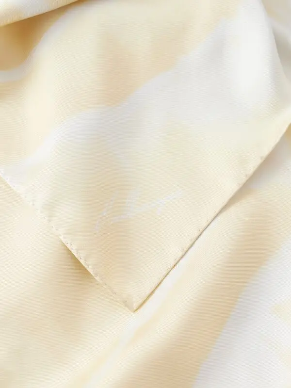 KALLMEYER Oil Moire Printed Silk-twill Scarf