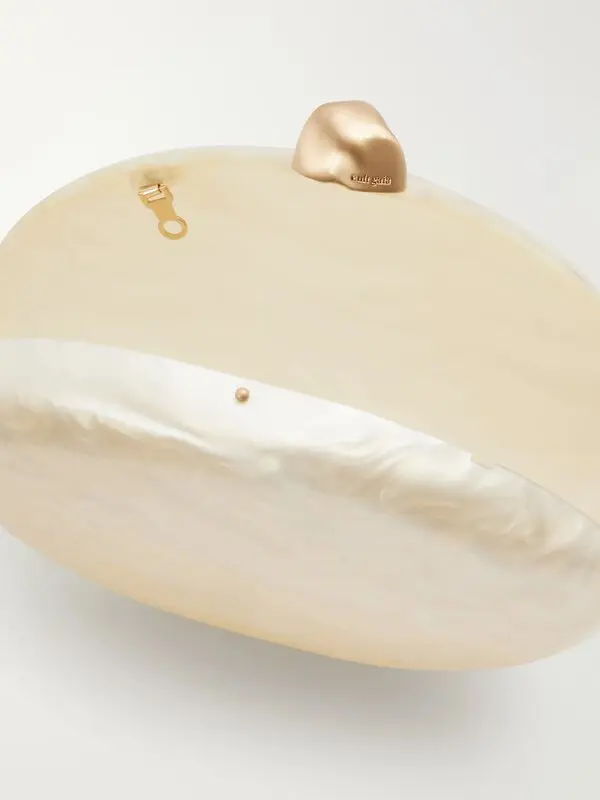 Cult Gaia Eviana Marble-effect Clutch