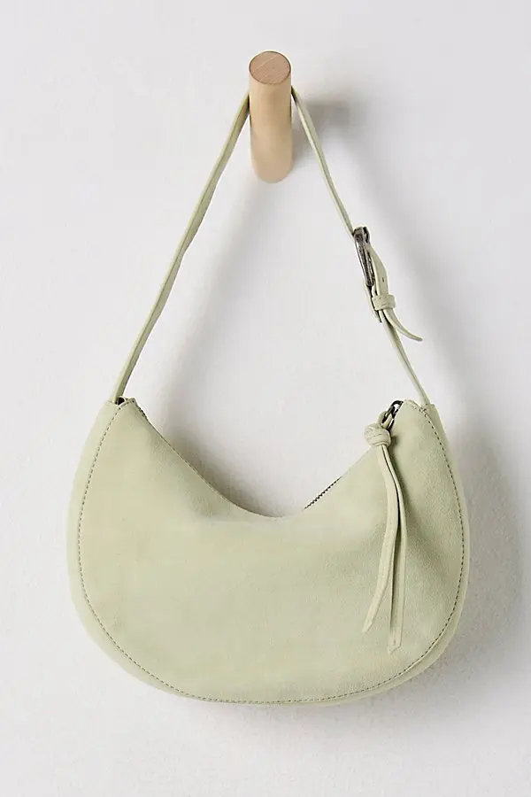 FP COLLECTION Sina Suede Shoulder Bag