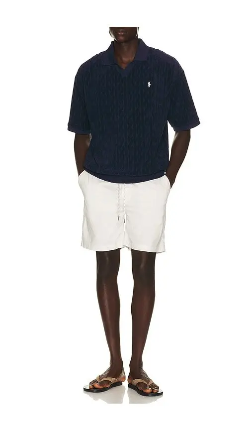 Polo Ralph Lauren Short Sleeve Cable Terry Johnny Collar Polo In . Also