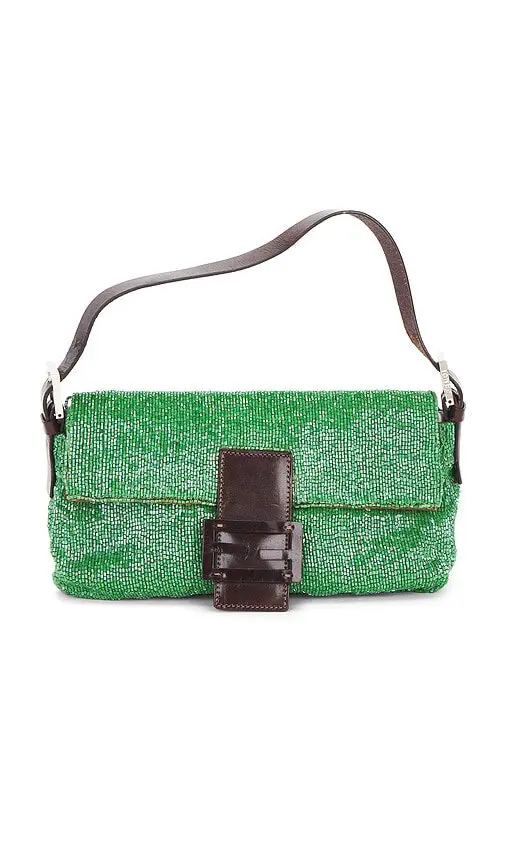 FWRD RENEW Fendi Beaded Baguette Shoulder Bag