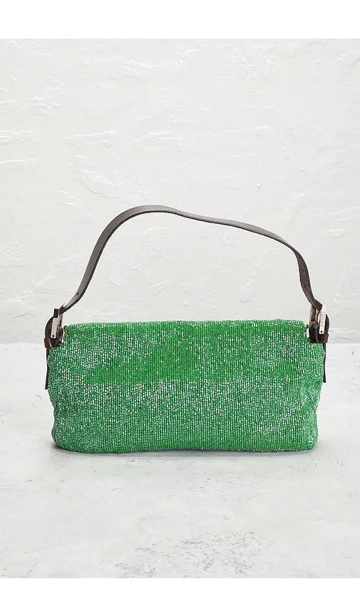 FWRD RENEW Fendi Beaded Baguette Shoulder Bag