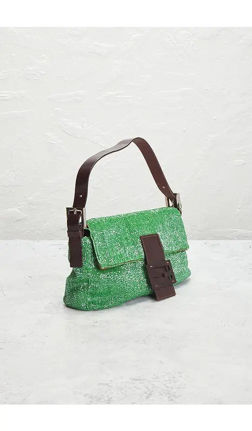 FWRD RENEW Fendi Beaded Baguette Shoulder Bag