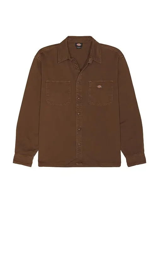 Dickies 247 Garment Dyed Work Shirt In . Also - Brown