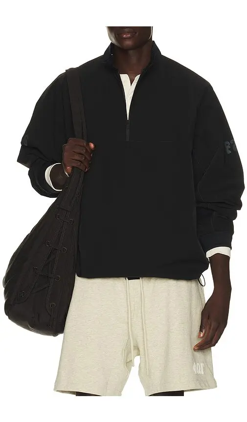 Fear Of God Half Zip Track Jacket In . Also - Black