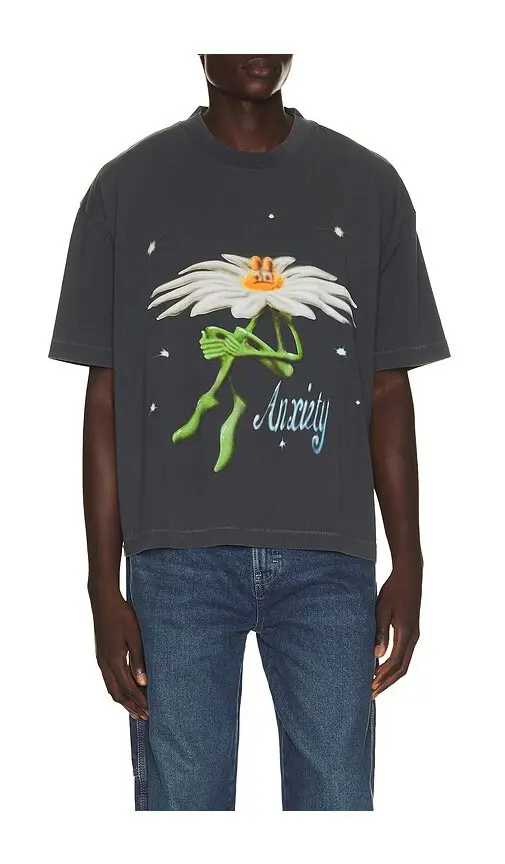 JUNGLES Anxiety Flower Tee In . Also