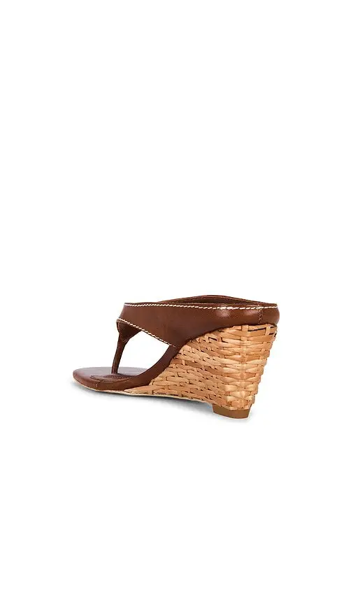 Simkhai Hazel Leather Thong Wedge In . Also