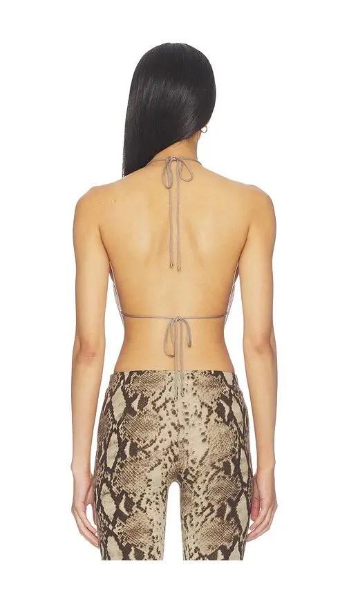 INDAH Calla Deep Cowl Halter Neck Top