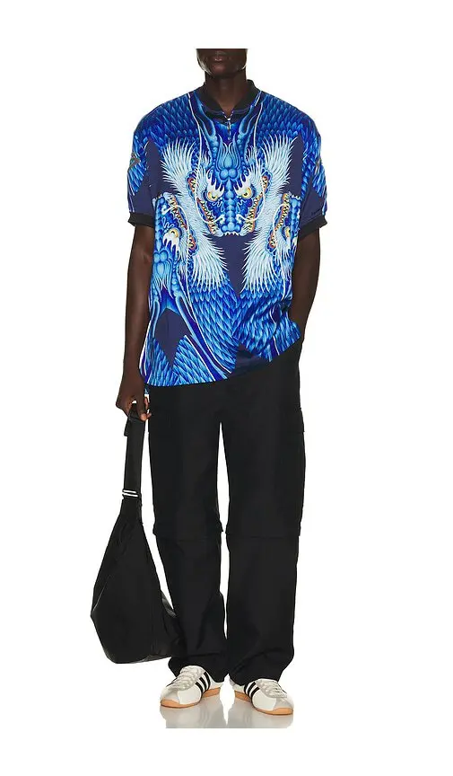Y3 Drgn Satin Jersey In . Also