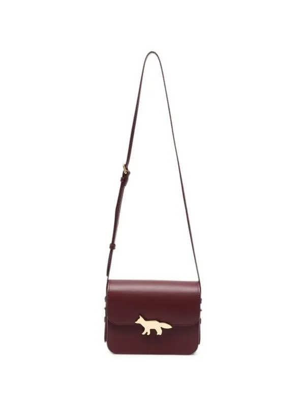 Maison Kitsuné Edie Leather Crossbody Bag - Red