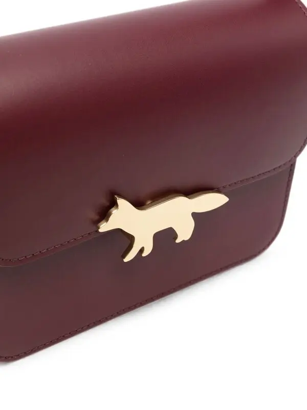 Maison Kitsuné Edie Leather Crossbody Bag - Red