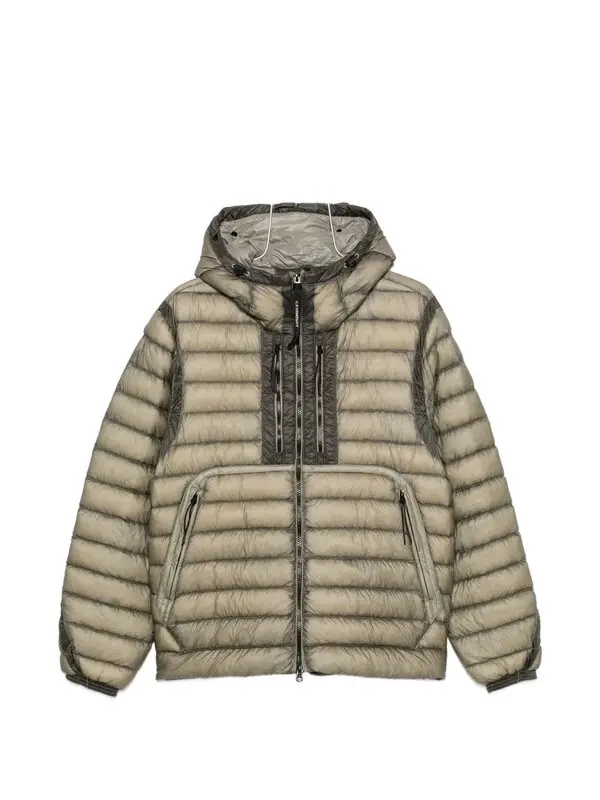 C.P. COMPANY C. P. Company Goggle Short Down Jacket - Beige
