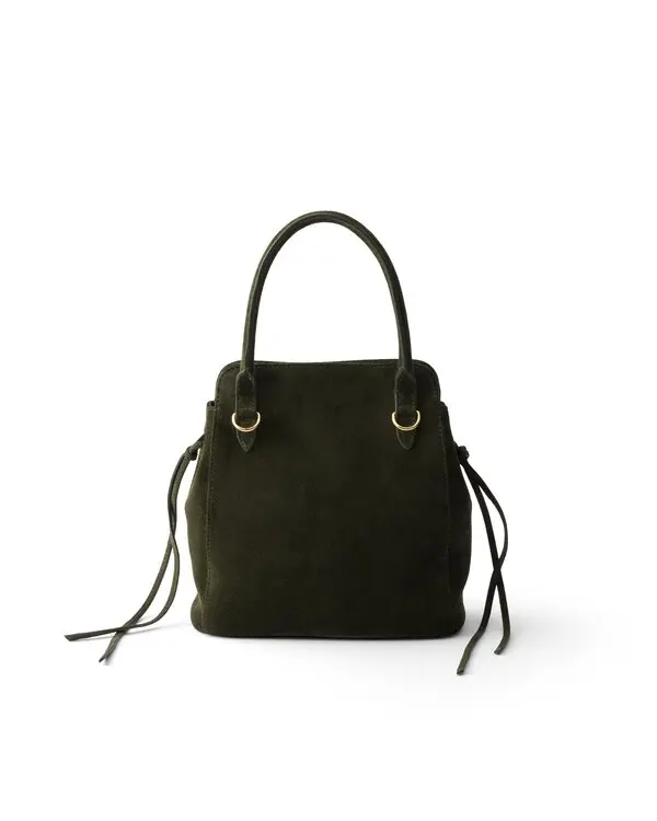 Prada Carry Mini Suede Handbag