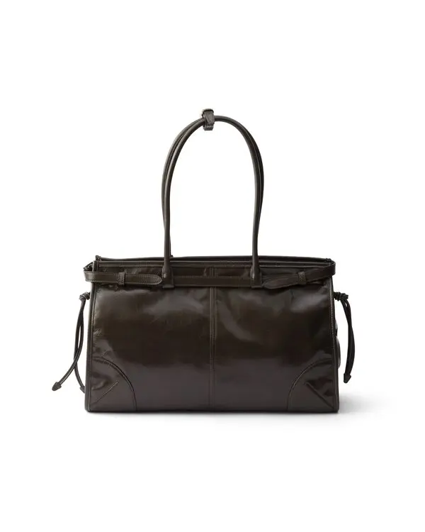 Prada Bonnie Large Leather Handbag