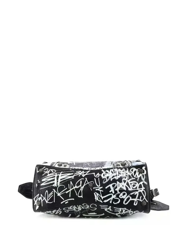 Balenciaga Neo Cagole Graffiti City Leather Medium Tote Bag