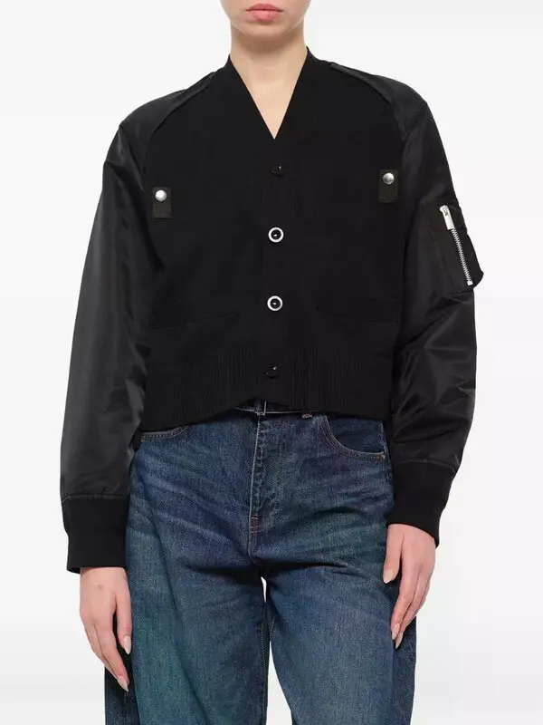 Sacai Hybrid Panelled Cardigan