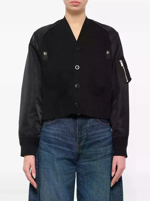 Sacai Hybrid Panelled Cardigan