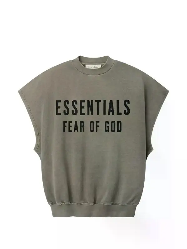 Fear Of God Relaxed Fleece Cutoff Sweatshirt - Grey