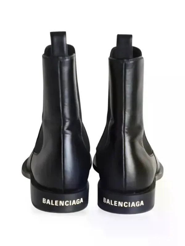 Balenciaga Midnight Chelsea Leather Boots