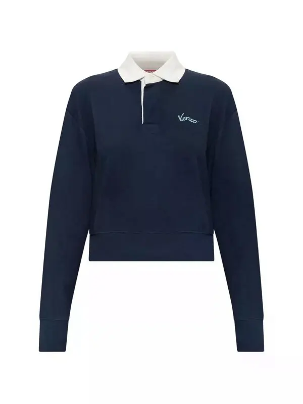 Kenzo Varsity Embroidered-logo Polo Shirt