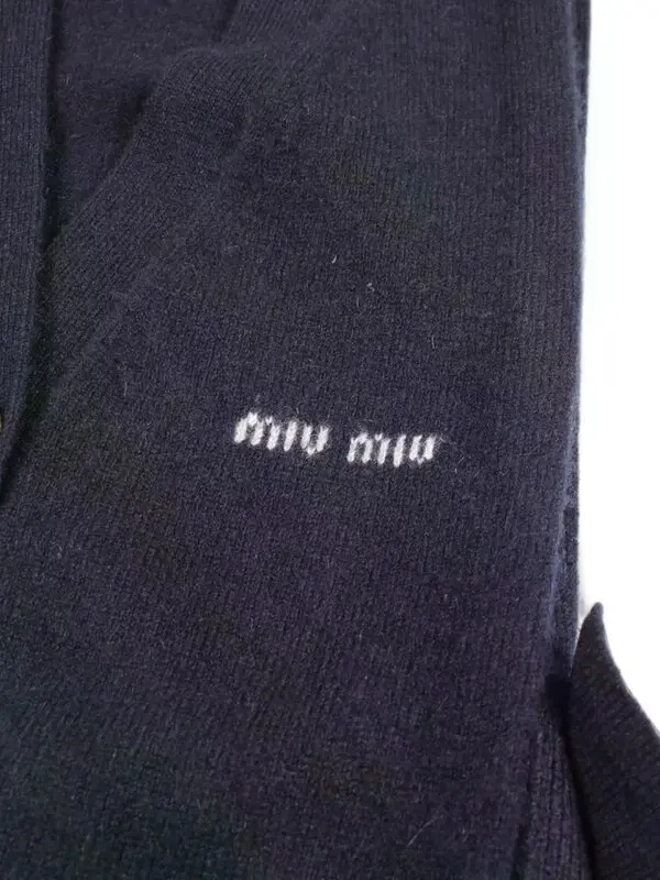 Miu Miu 2010s Side-open Cashmere Waistcoat - Blue
