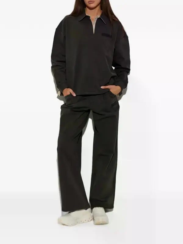 RETHINKIT STUDIOS Oversized Logo-patch Polo Shirt