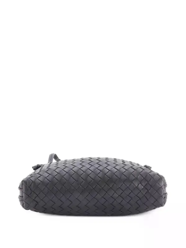 Bottega Veneta Nodini Intrecciato Nappa Small Crossbody Bag - Black