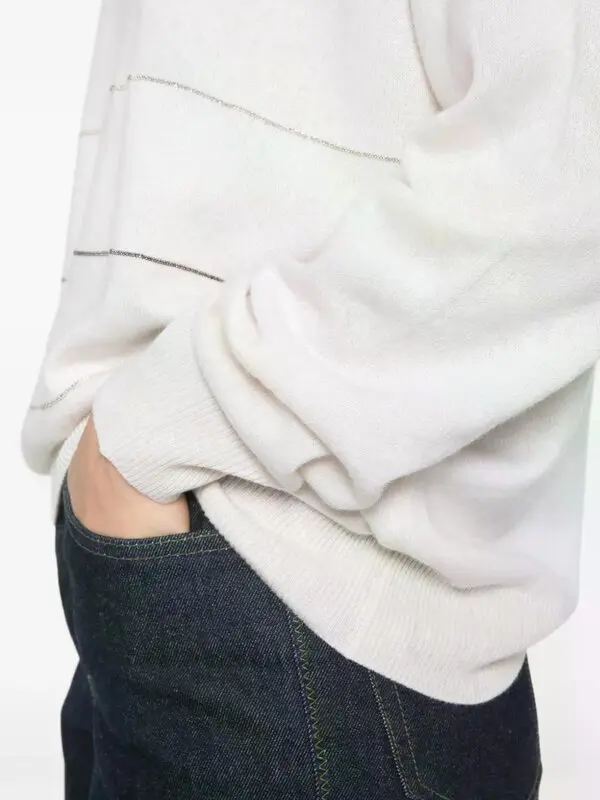 Peserico Beaded Stripe Sweater