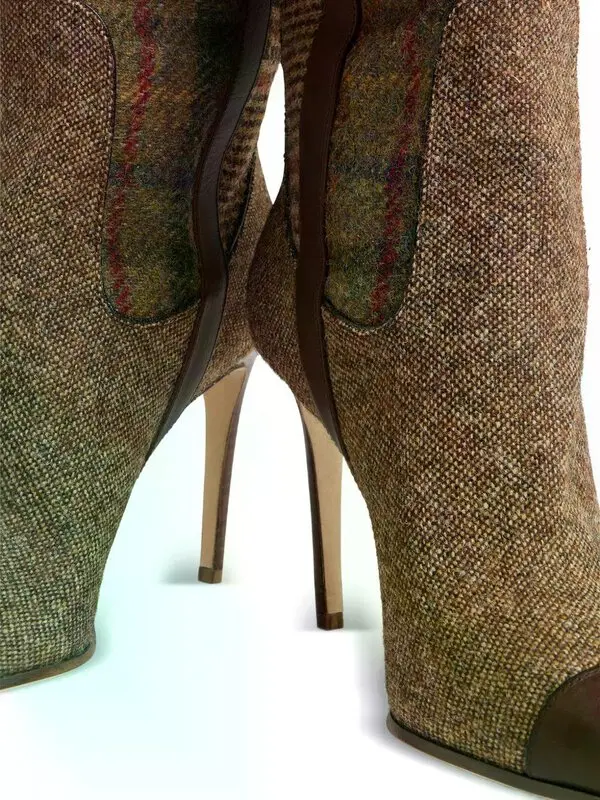 Dsquared2 Classic Check Heeled Boots